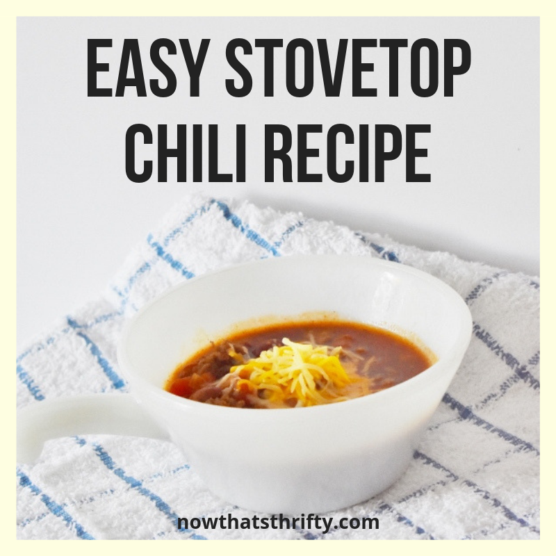 Easy Stovetop Chili Recipe | Deporecipe.co